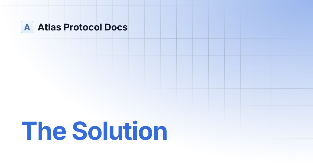 The Solution | Atlas Protocol Docs